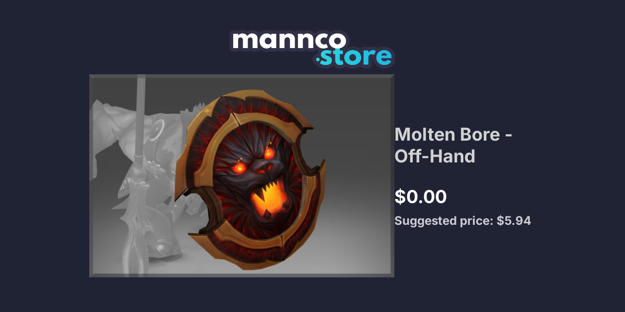 Molten Bore - Off-Hand | Mannco.store