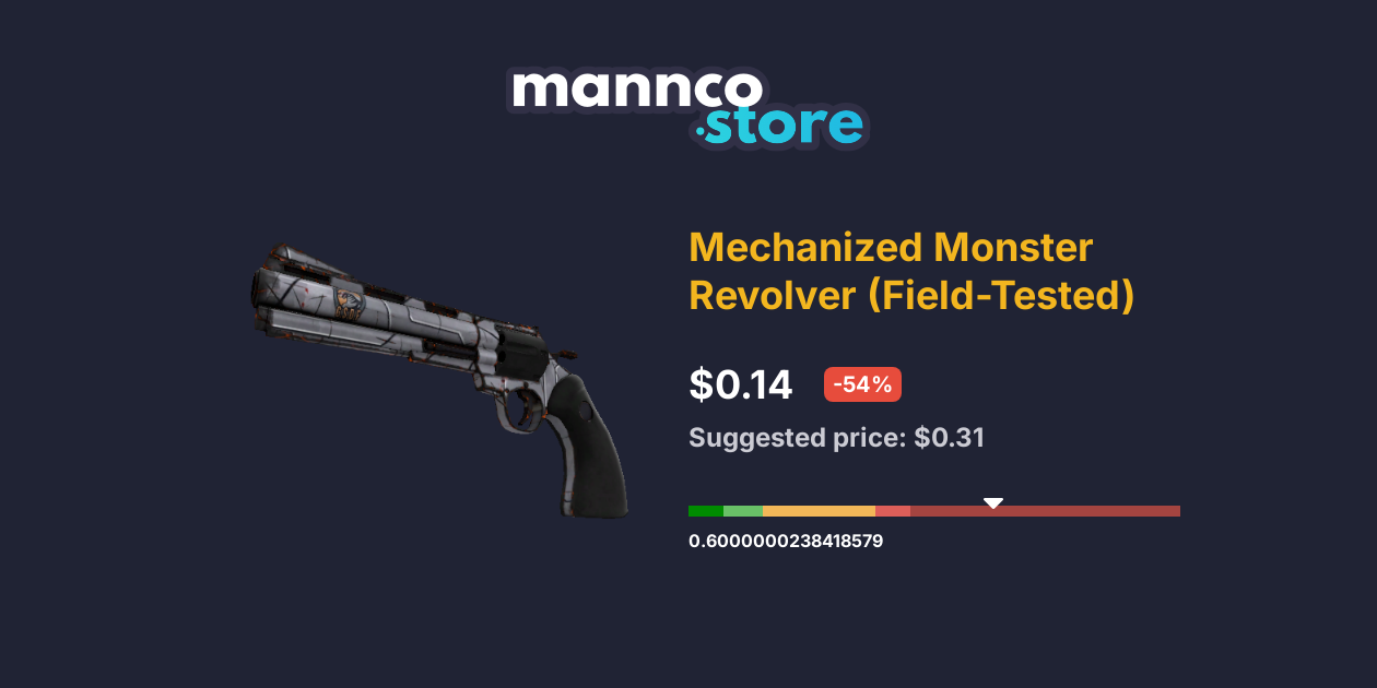Mechanized Monster Revolver (Field-Tested) | Mannco.store
