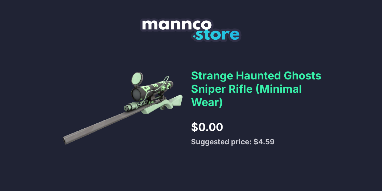 Strange Haunted Ghosts Sniper Rifle (Minimal Wear) | Mannco.store