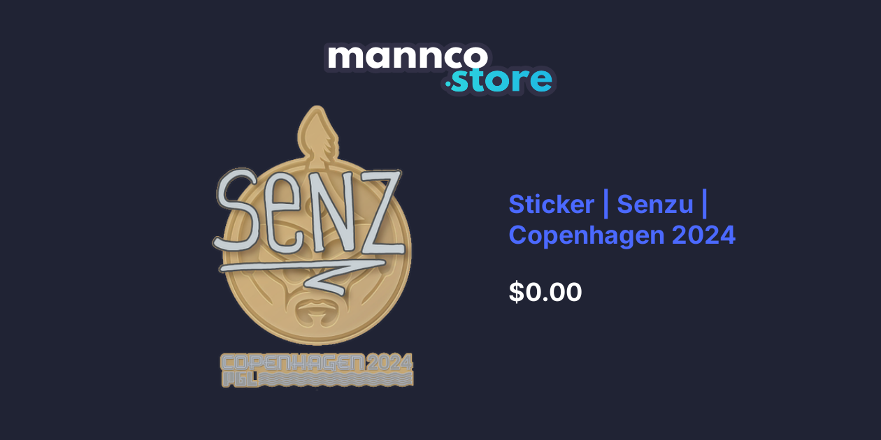 Sticker | Senzu | Copenhagen 2024 | Mannco.store