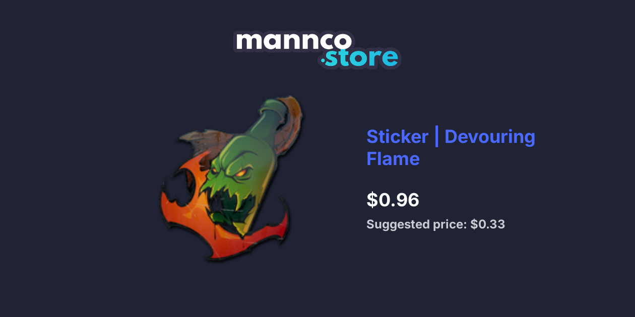 Sticker | Devouring Flame | Mannco.store