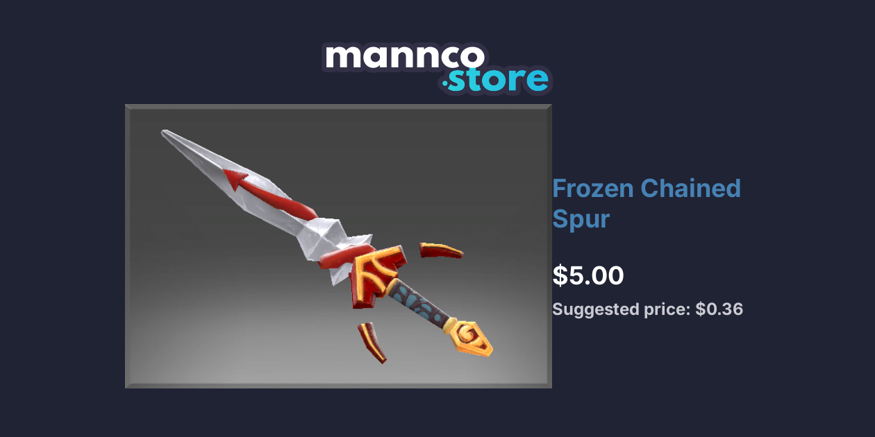 Frozen Chained Spur | Mannco.store