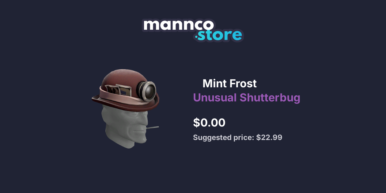 Mint Frost Unusual Shutterbug | Mannco.store