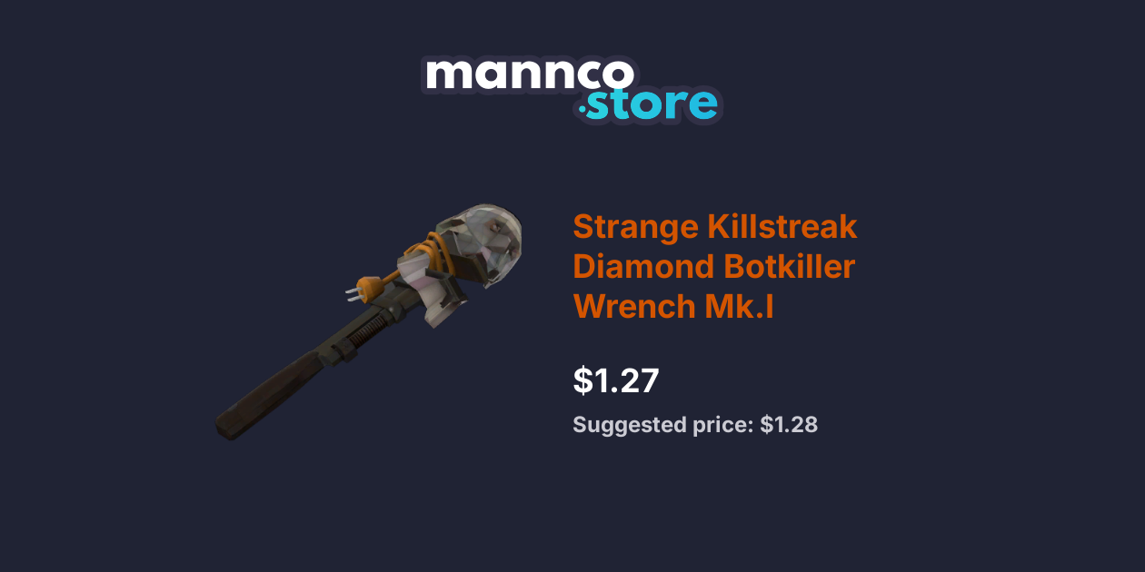 Strange Killstreak Diamond Botkiller Wrench Mk.I | Mannco.store