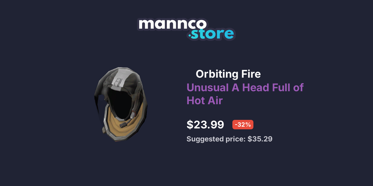 Orbiting Fire Unusual A Head Full of Hot Air | Mannco.store