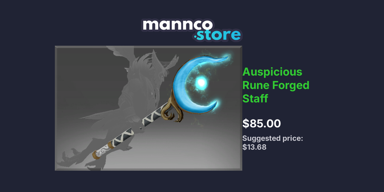 Auspicious Rune Forged Staff | Mannco.store