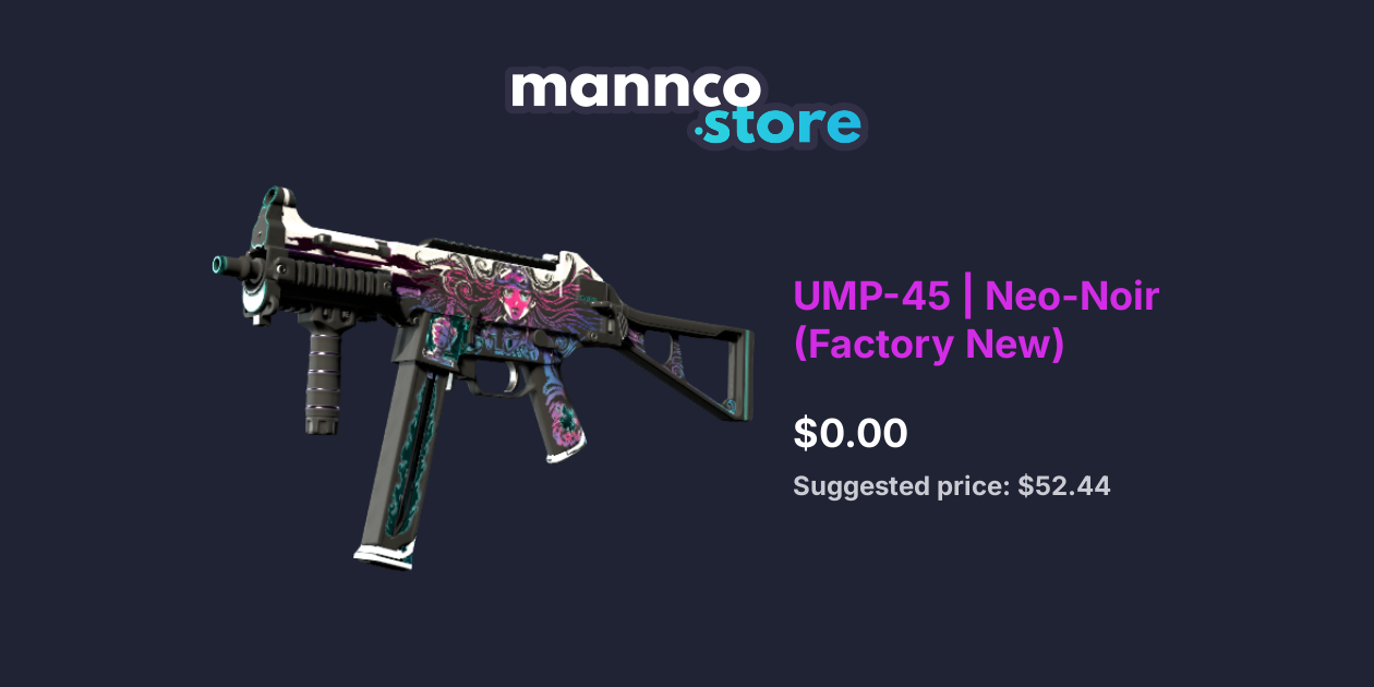 UMP-45 | Neo-Noir (Factory New) | Mannco.store
