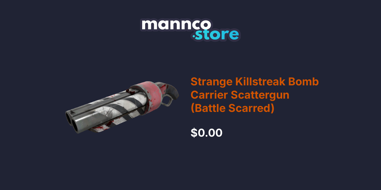 Strange Killstreak Bomb Carrier Scattergun (Battle Scarred) | Mannco.store
