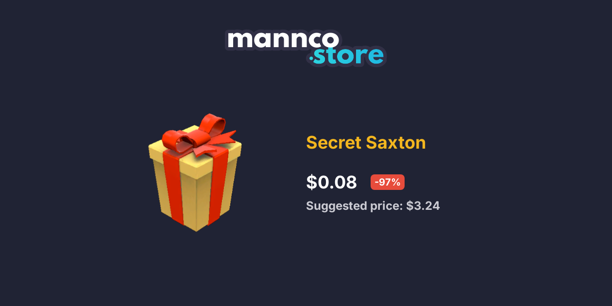 Secret Saxton | Mannco.Store