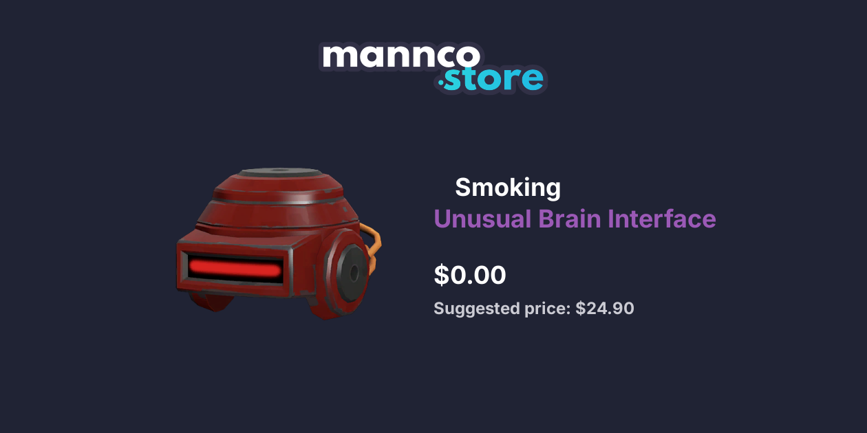 Smoking Unusual Brain Interface | Mannco.store
