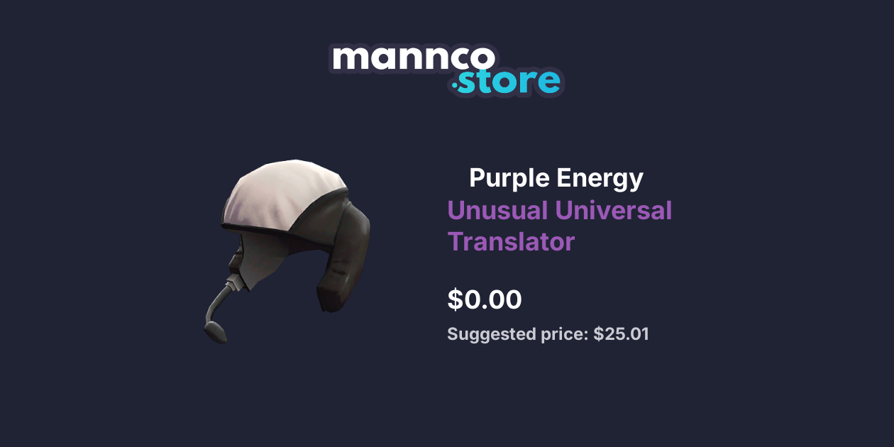 Purple Energy Unusual Universal Translator | Mannco.store