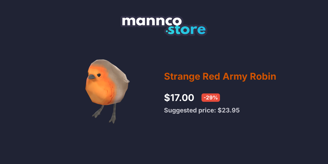 Strange Red Army Robin | Mannco.store