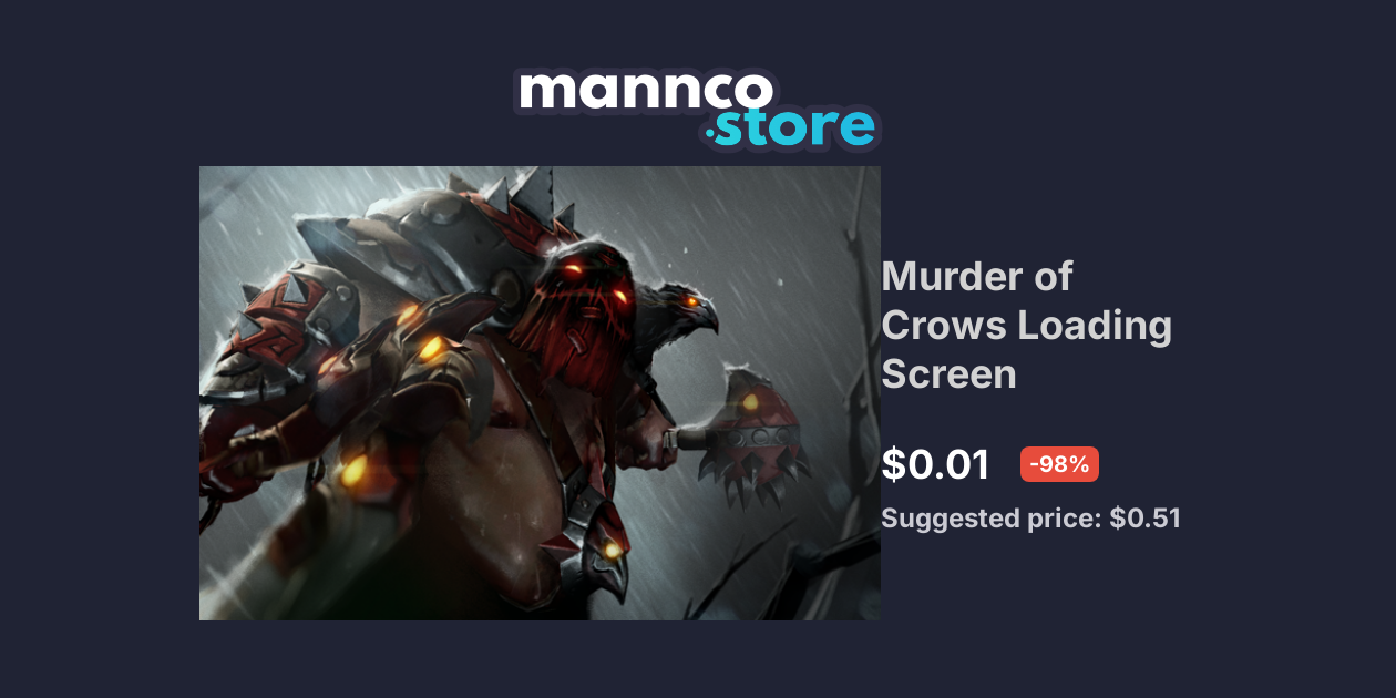 Murder of Crows Loading Screen | Mannco.store