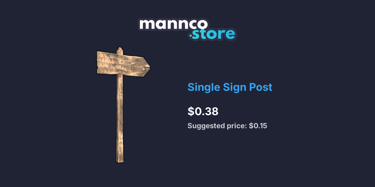 Single Sign Post | Mannco.store