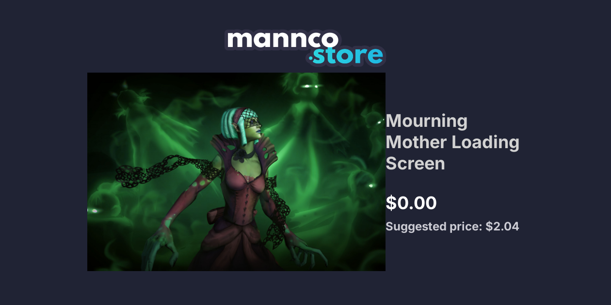 Mourning Mother Loading Screen | Mannco.store