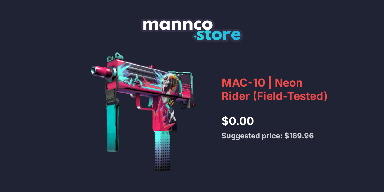 MAC-10 | Neon Rider (Field-Tested) | Mannco.store