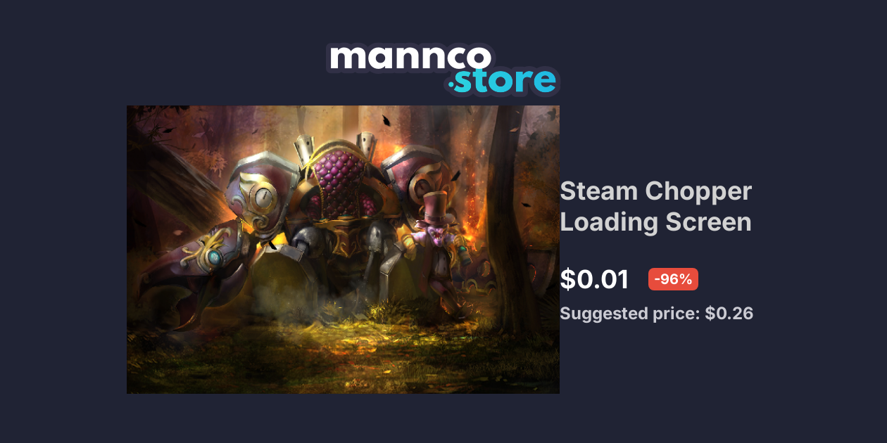 Steam Chopper Loading Screen | Mannco.store