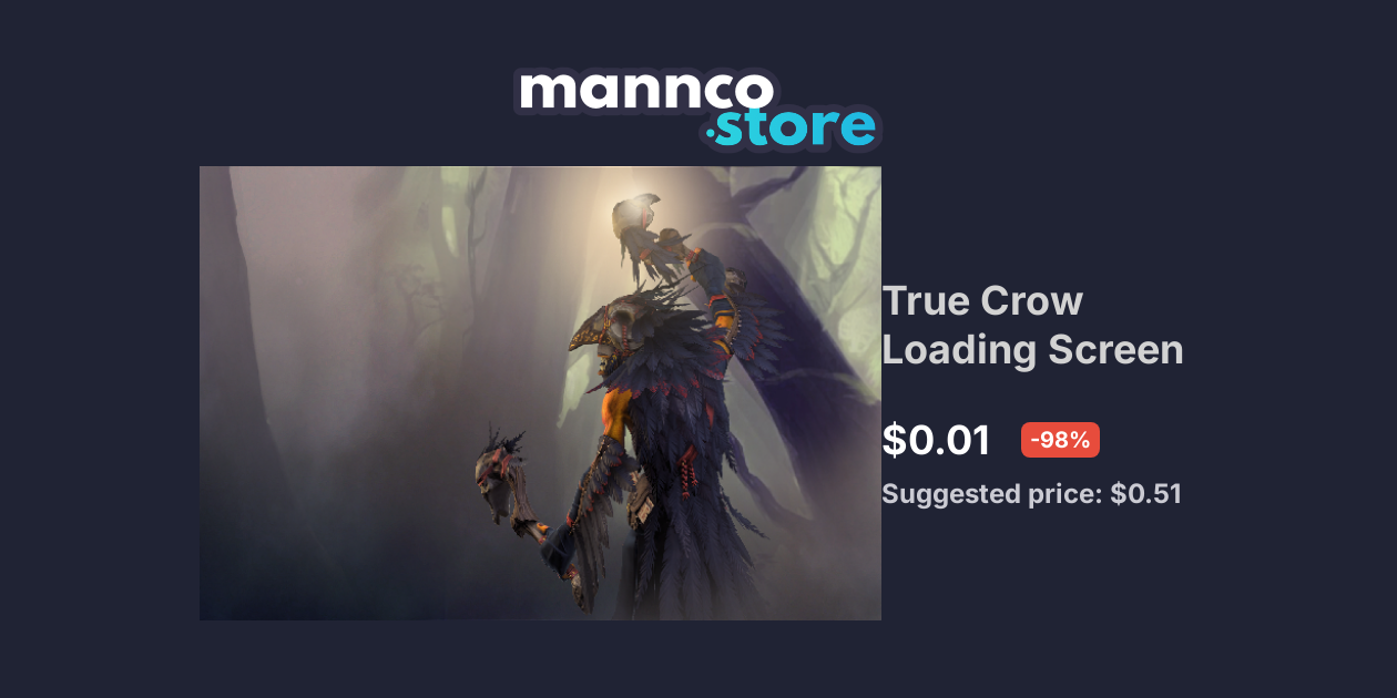 True Crow Loading Screen | Mannco.store