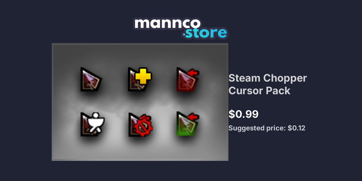 Steam Chopper Cursor Pack | Mannco.store
