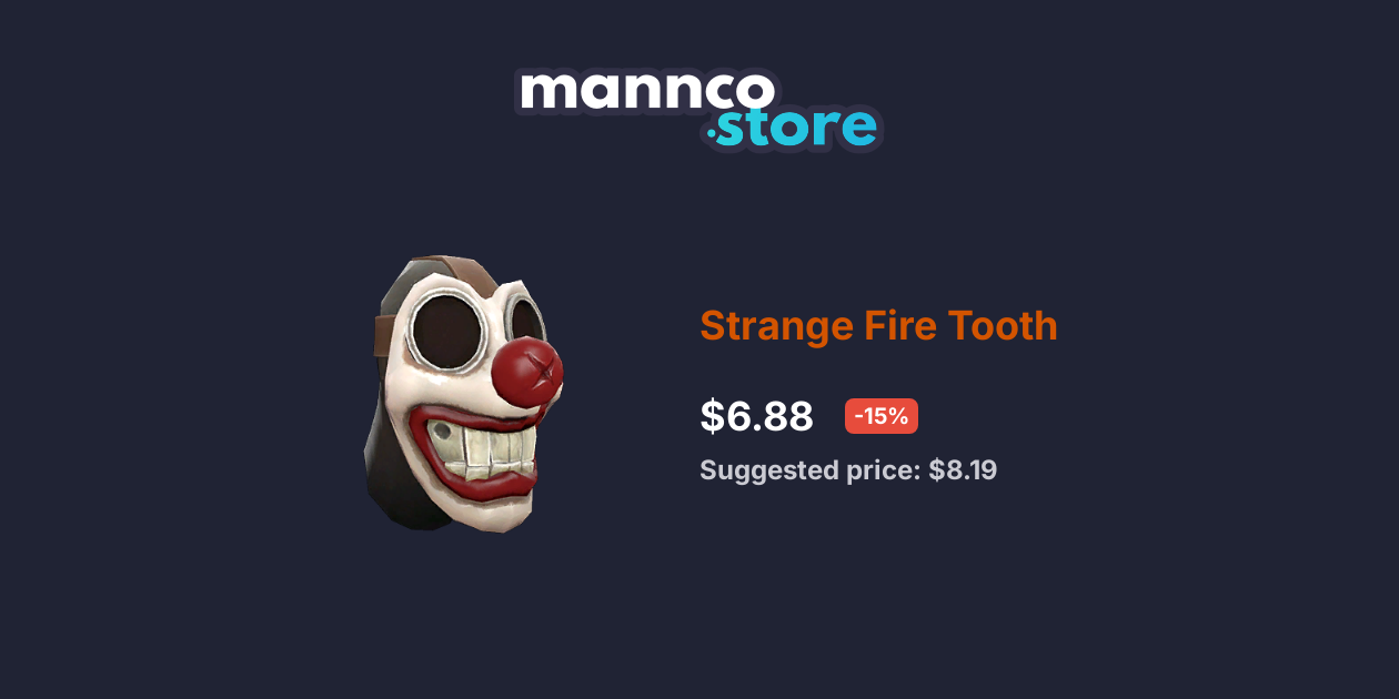 Strange Fire Tooth | Mannco.store