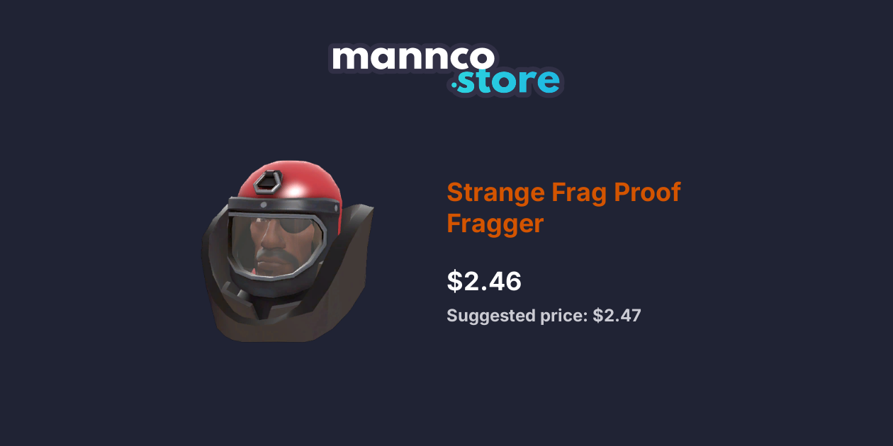 Strange Frag Proof Fragger | Mannco.store