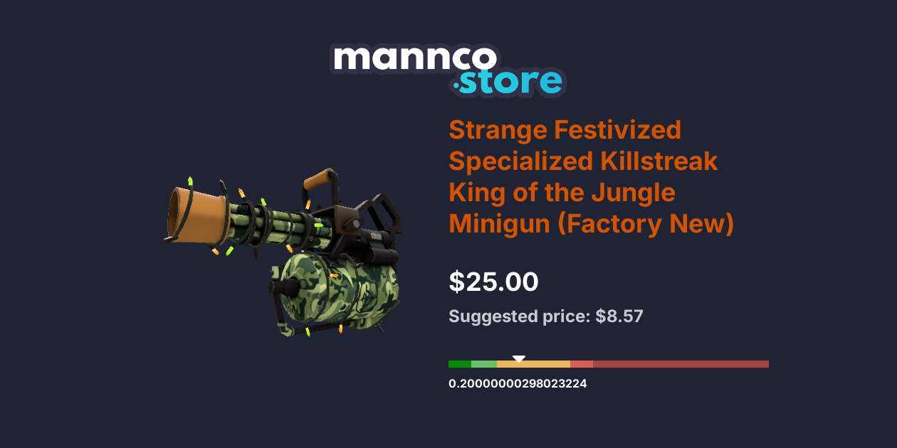 Strange Festivized Specialized Killstreak King of the Jungle Minigun ... Strange Festivized Specialized Killstreak King of the Jungle Minigun ...