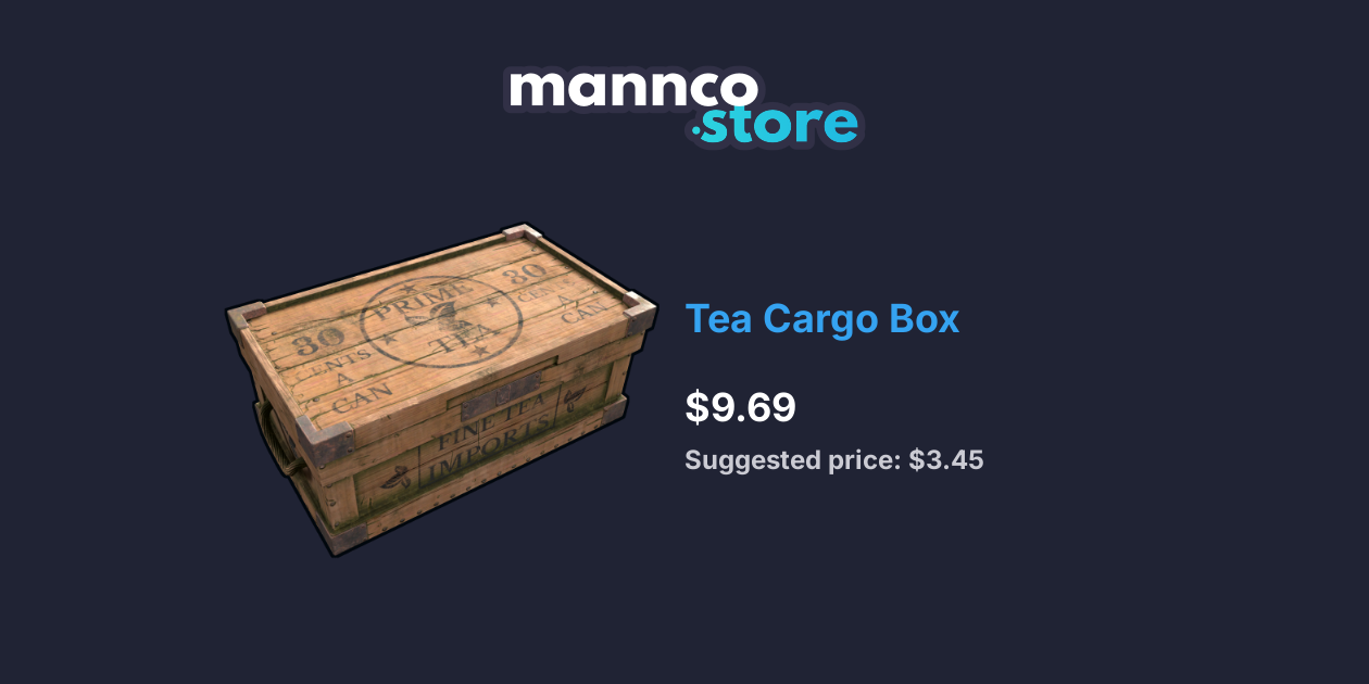 Tea Cargo Box | Mannco.store
