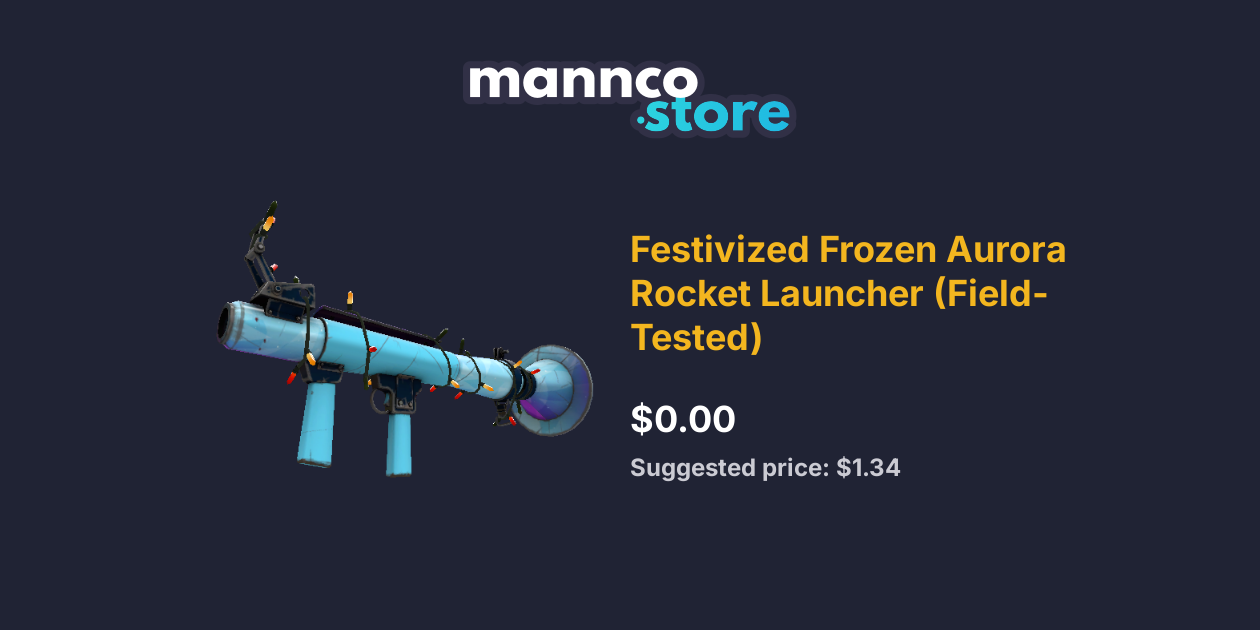Festivized Frozen Aurora Rocket Launcher (Field-Tested) | Mannco.store