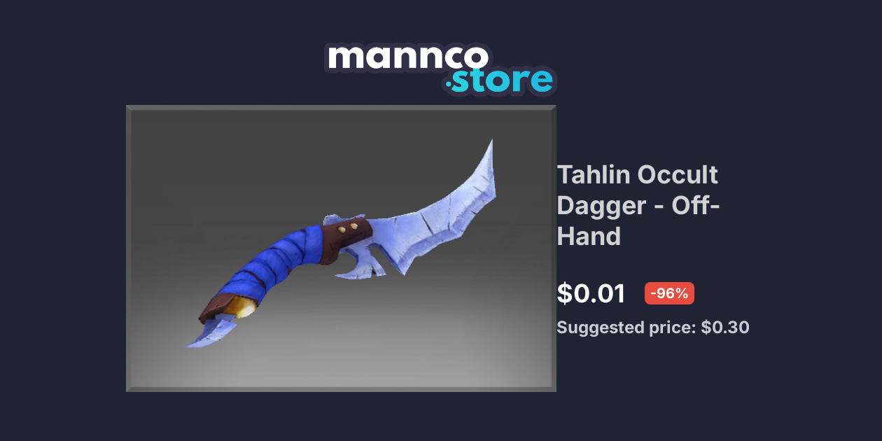 Tahlin Occult Dagger - Off-Hand | Mannco.store