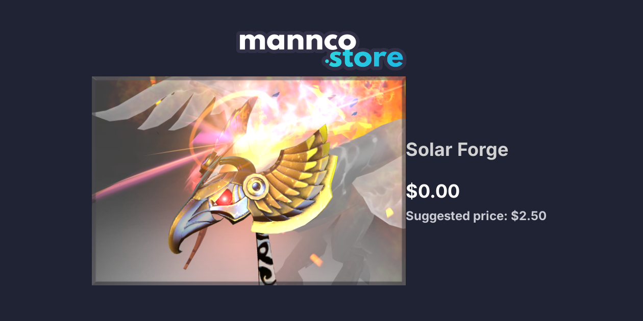 Solar Forge | Mannco.store