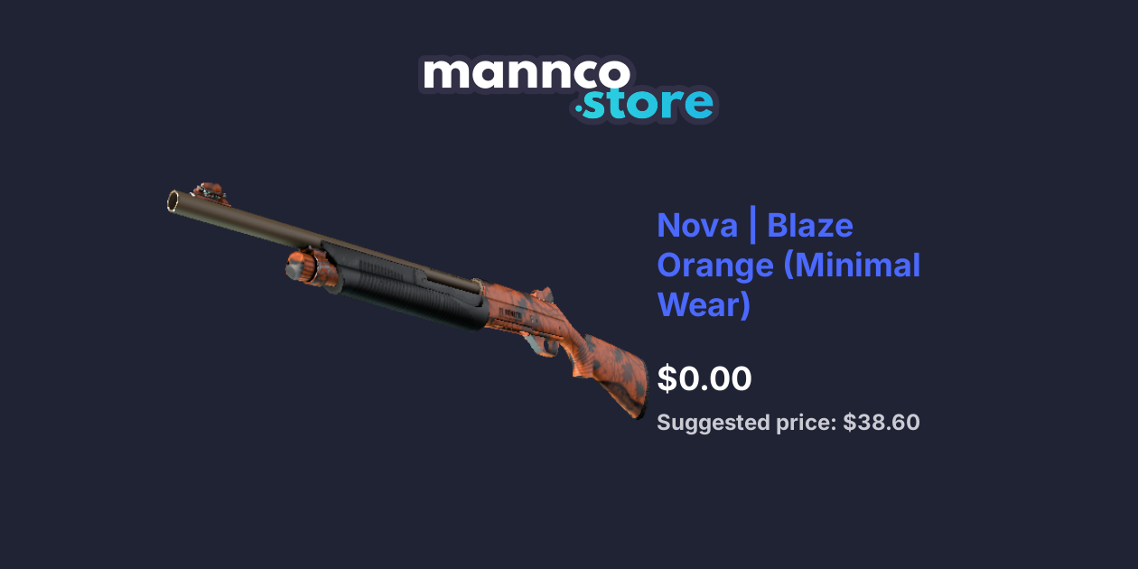 Nova | Blaze Orange (Minimal Wear) | Mannco.store