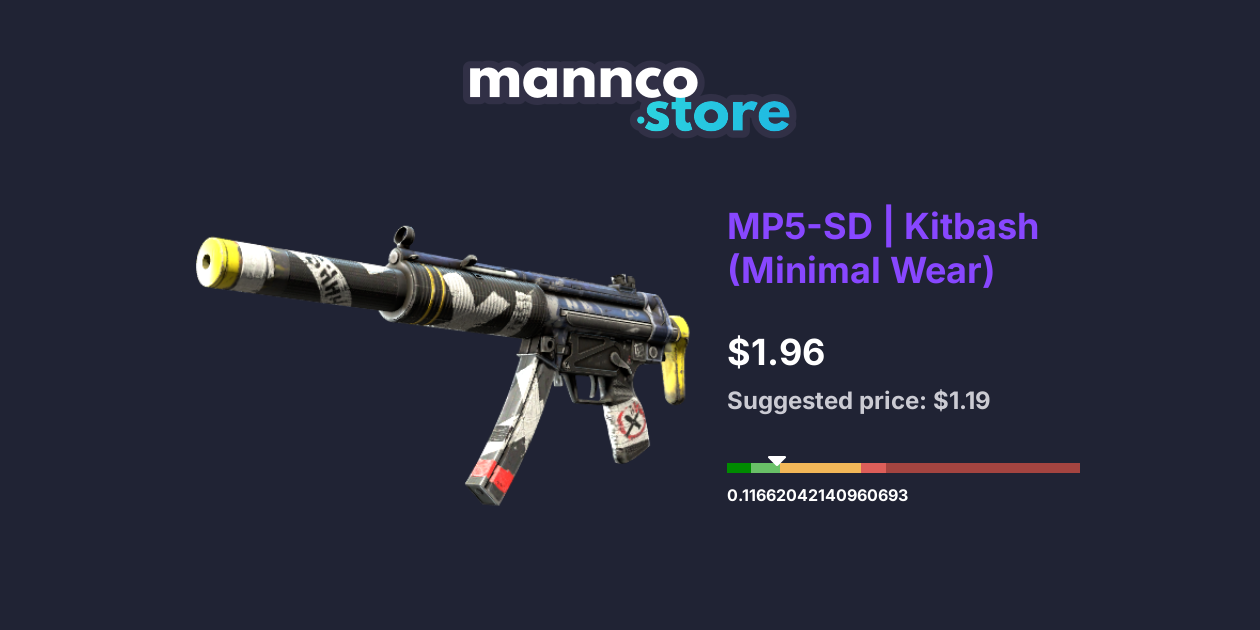 MP5-SD | Kitbash (Minimal Wear) | Mannco.store
