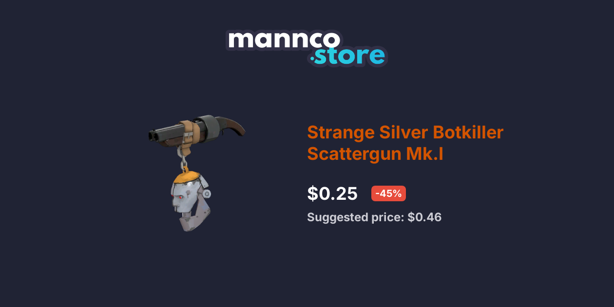 Strange Silver Botkiller Scattergun Mk.I | Mannco.store