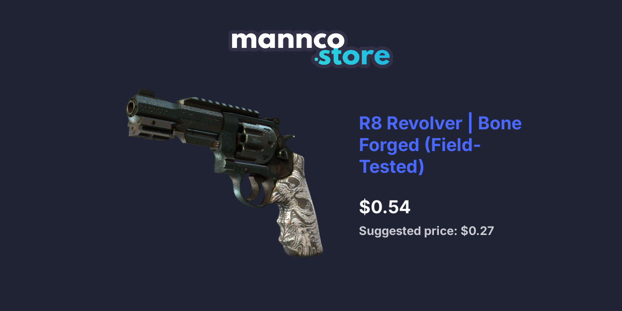 R8 Revolver | Bone Forged (Field-Tested) | Mannco.store