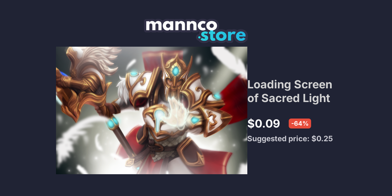Loading Screen of Sacred Light | Mannco.store
