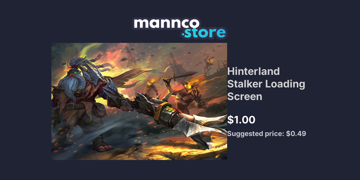 Hinterland Stalker Loading Screen | Mannco.store