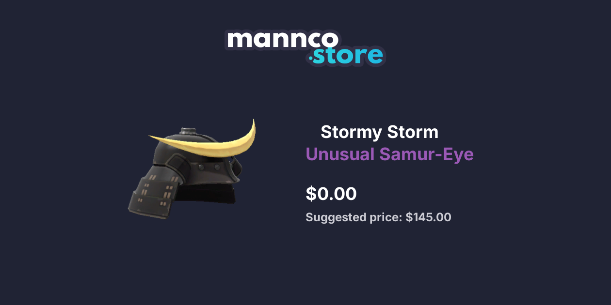 Stormy Storm Unusual Samur-Eye | Mannco.store