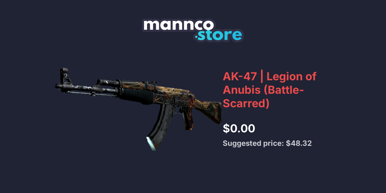 AK-47 | Legion of Anubis (Battle-Scarred) | Mannco.store