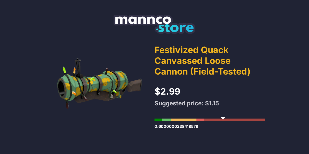 Festivized Quack Canvassed Loose Cannon (Field-Tested) | Mannco.store