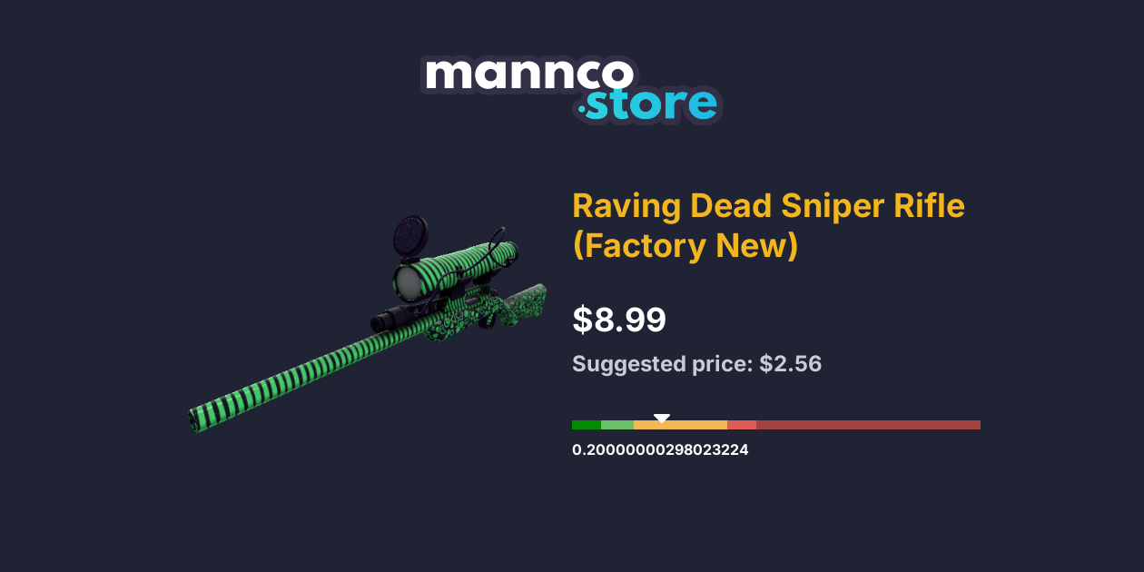 Raving Dead Sniper Rifle (Factory New) | Mannco.store