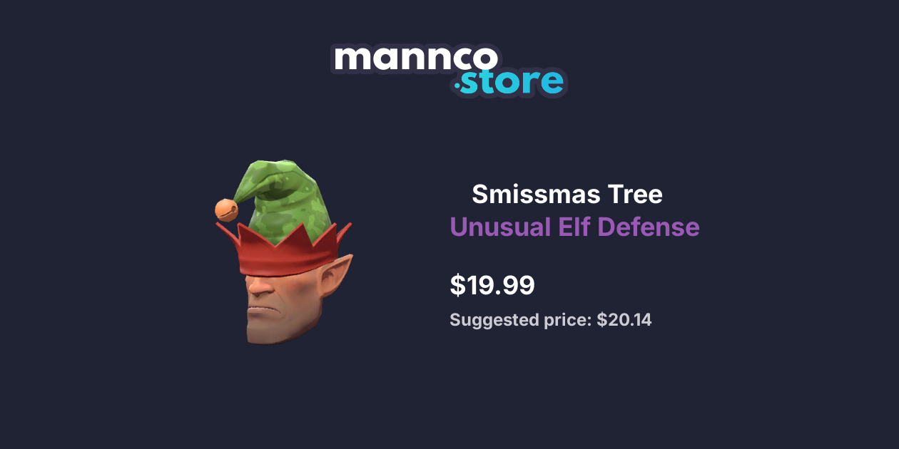 Smissmas Tree Unusual Elf Defense | Mannco.store