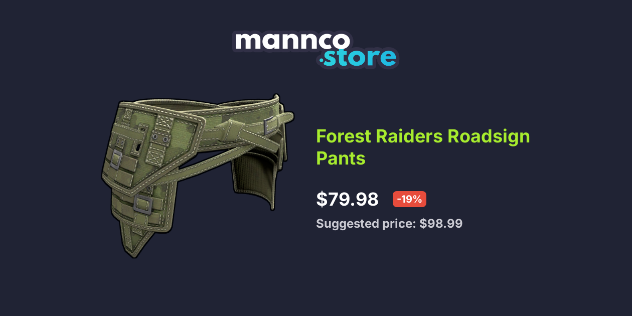Forest Raiders Roadsign Pants | Mannco.store