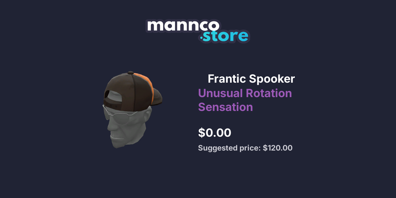 Frantic Spooker Unusual Rotation Sensation | Mannco.store