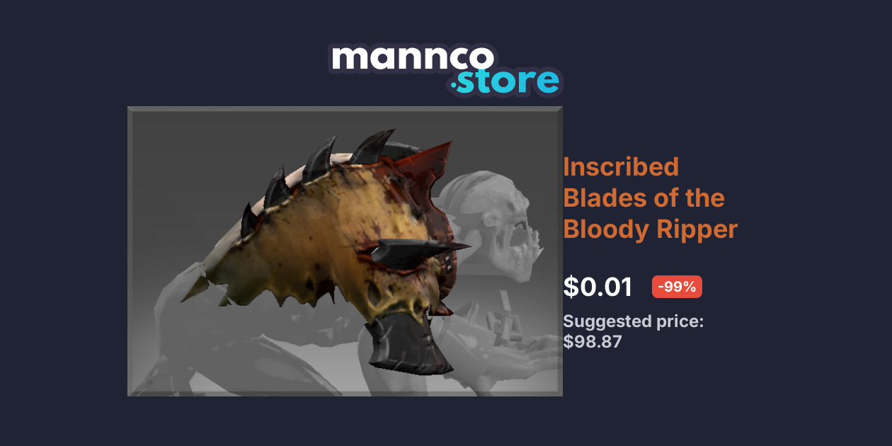 Inscribed Blades of the Bloody Ripper | Mannco.store