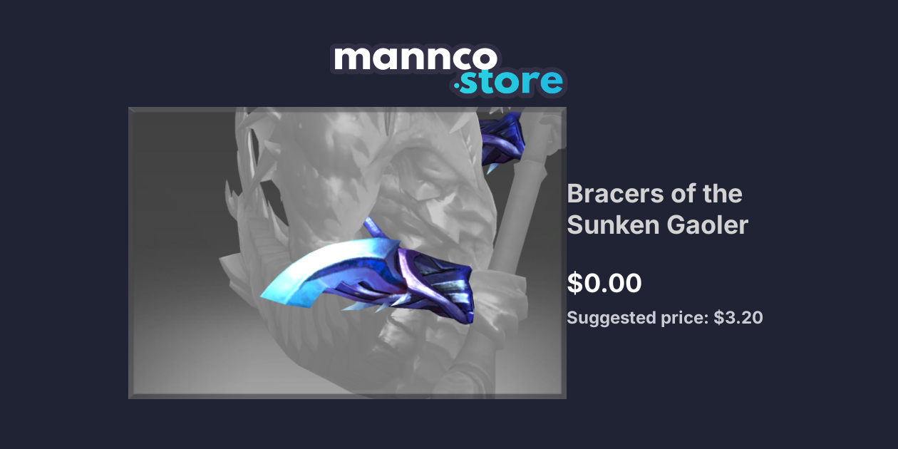 Bracers of the Sunken Gaoler | Mannco.store