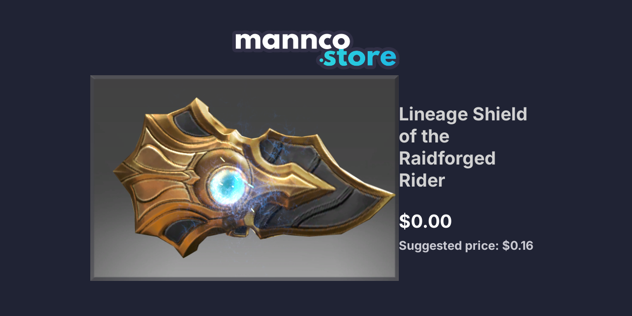 Lineage Shield of the Raidforged Rider | Mannco.store