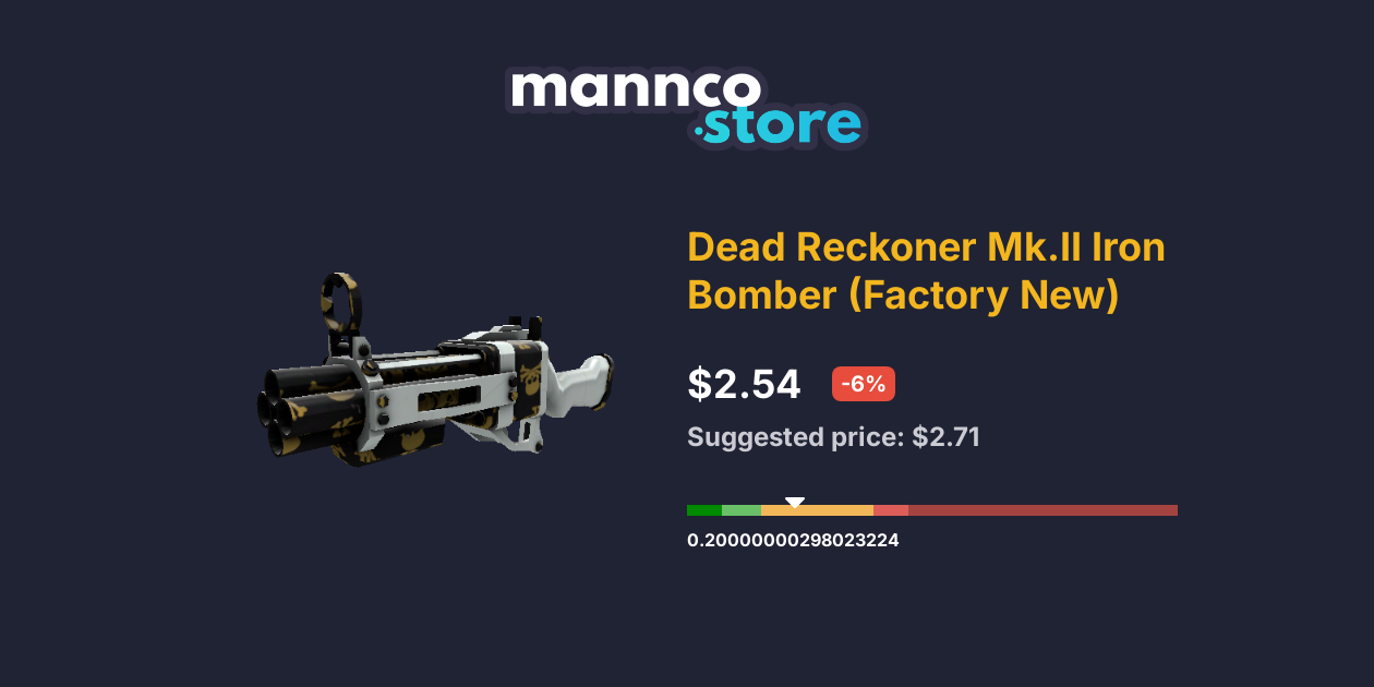 Dead Reckoner Mk.II Iron Bomber (Factory New) | Mannco.store