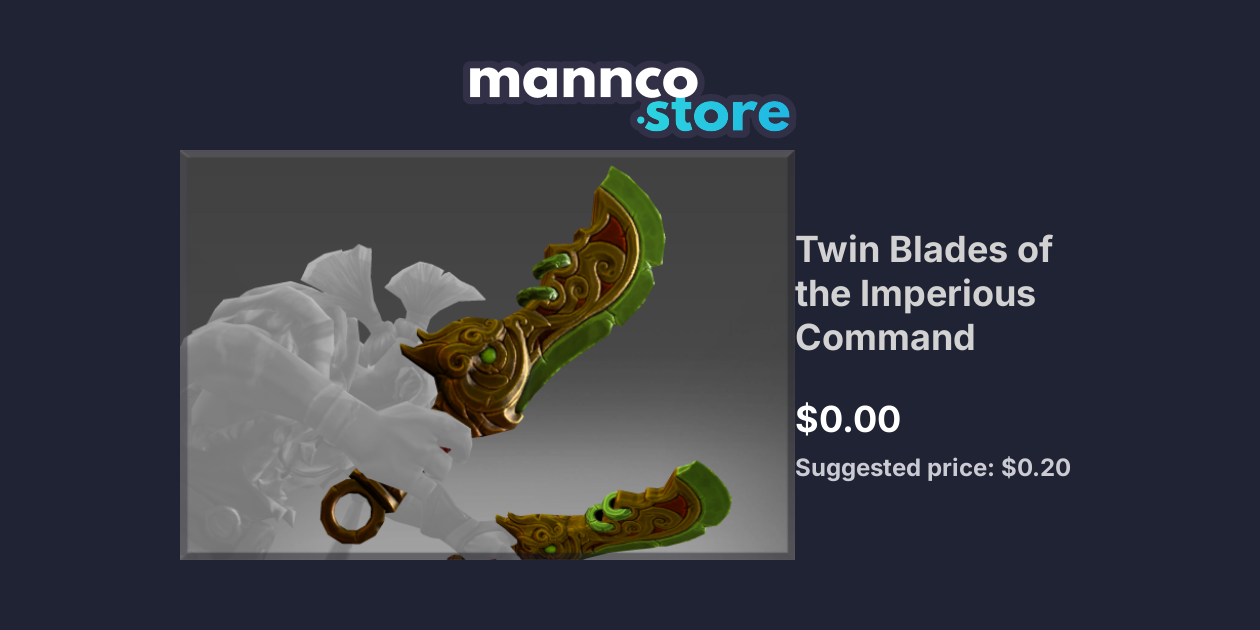 Twin Blades of the Imperious Command | Mannco.store