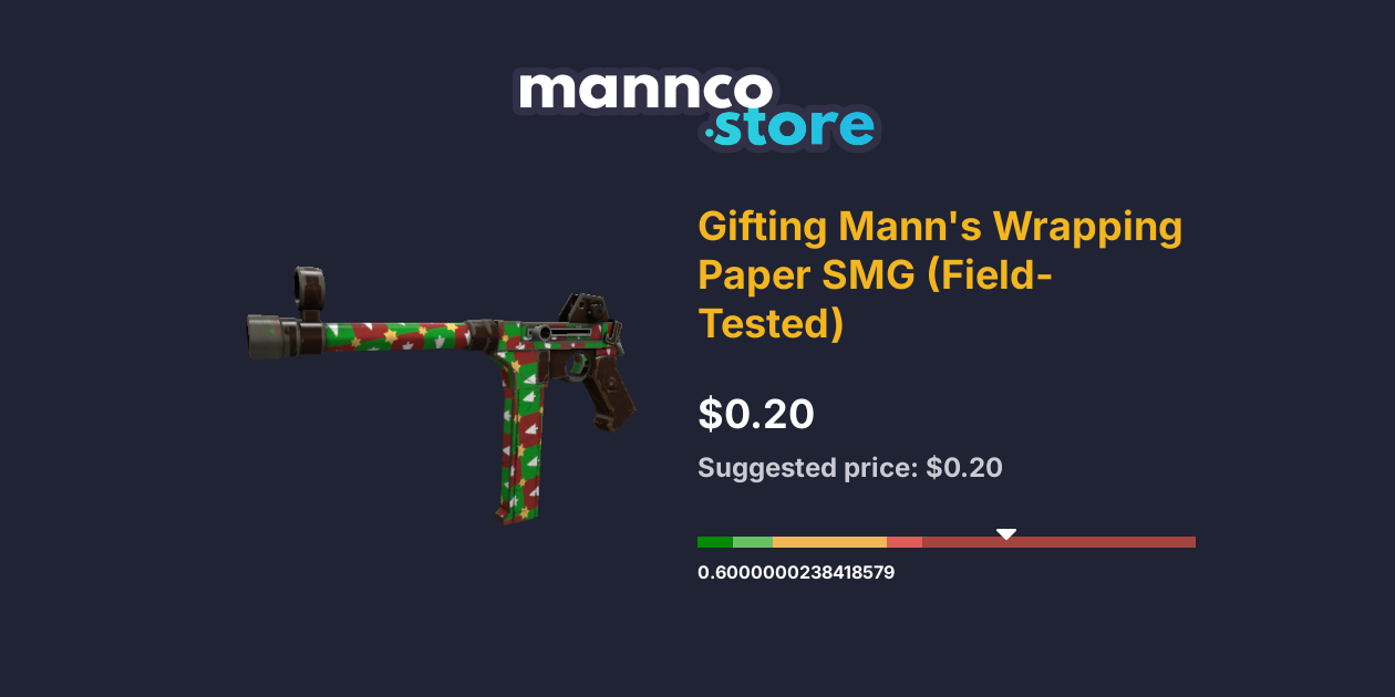 Gifting Mann s Wrapping Paper SMG (Field-Tested) | Mannco.store
