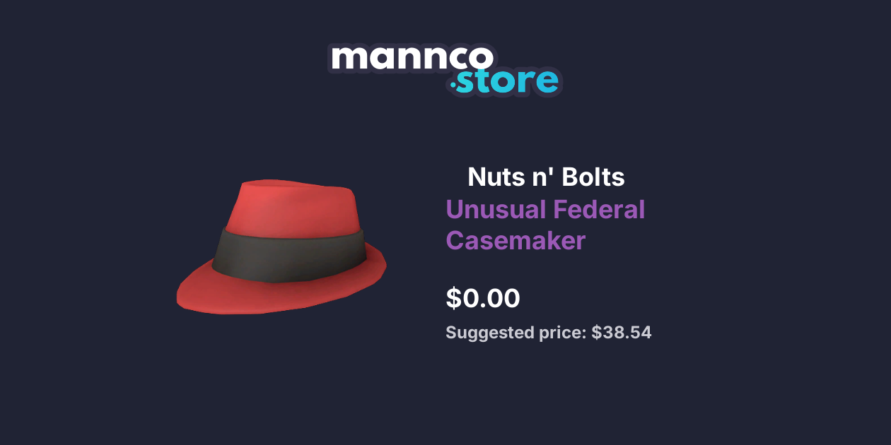 Nuts n' Bolts Unusual Federal Casemaker | Mannco.store